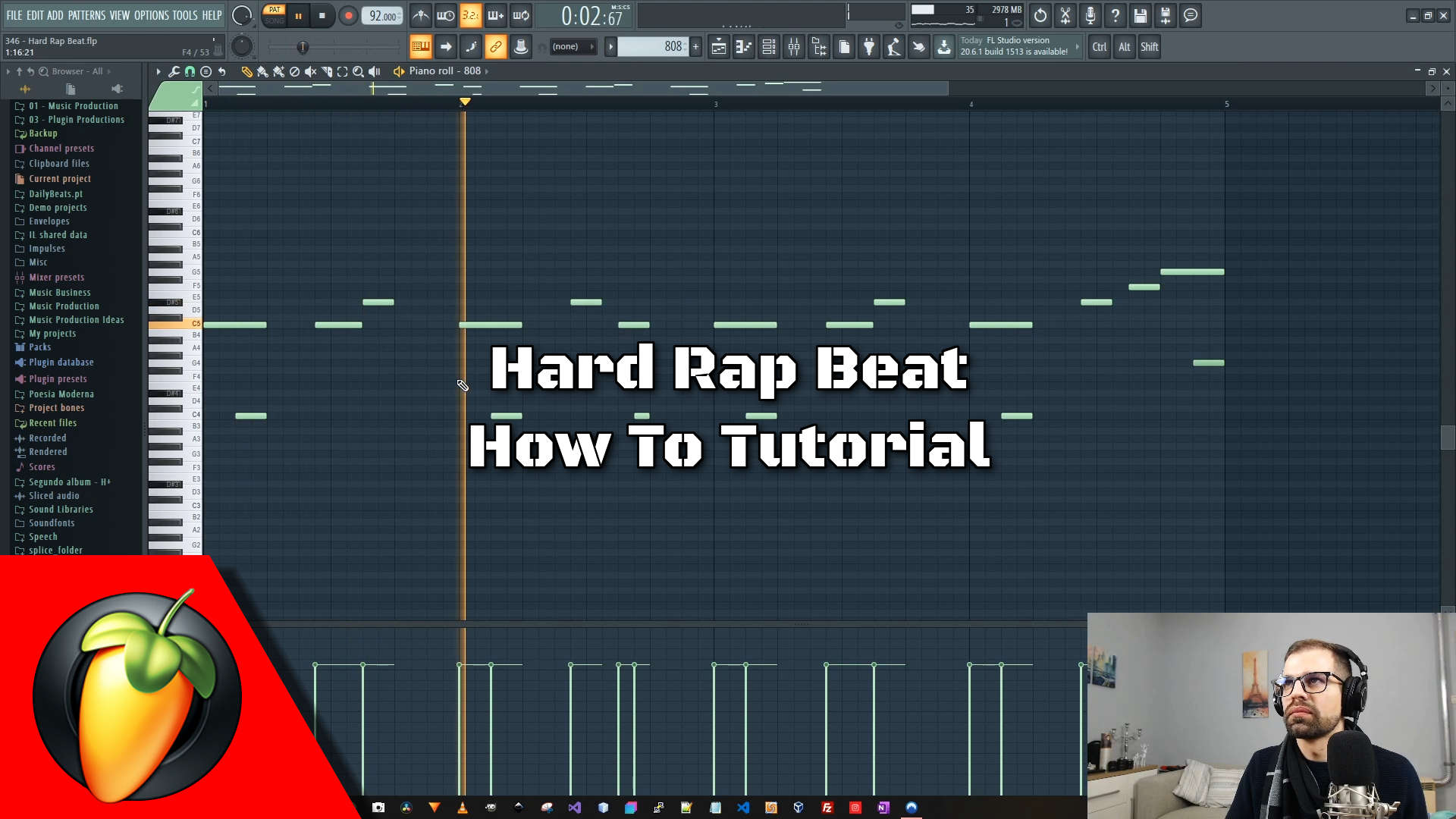 Hard Rap Beat - How To Tutorial in FL Studio - Daily Beats